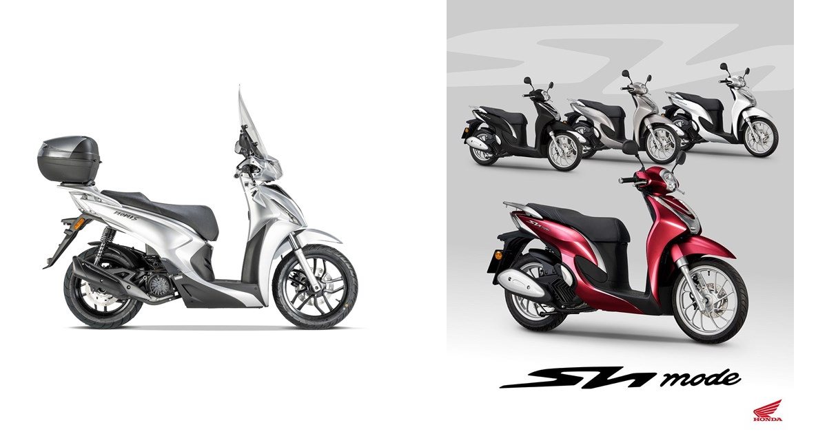 Motorrad Vergleich Kymco New People S 200i ABS 2024 vs. Honda SH Mode ...