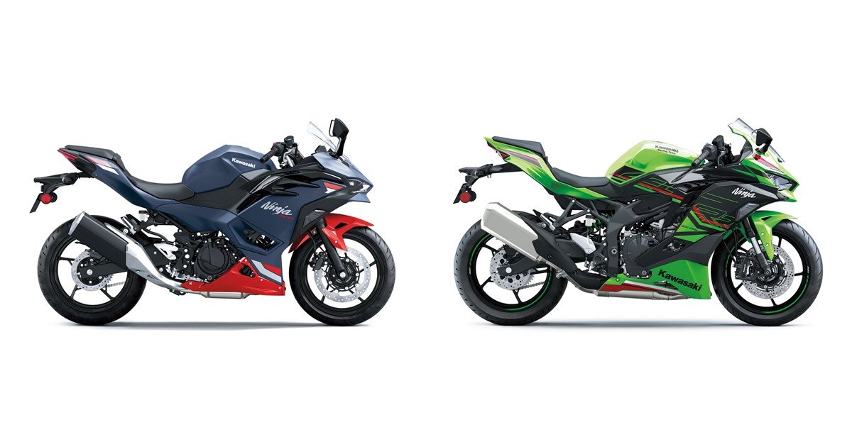 Motorrad Vergleich Kawasaki Ninja 500 SE 2026 vs. Kawasaki Ninja ZX-4RR ...