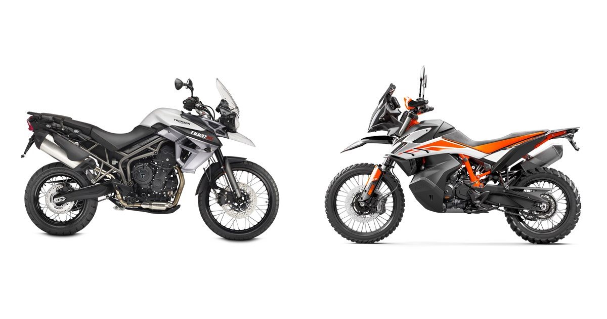 Motorrad Vergleich Triumph Tiger 800 XC 2015 vs. KTM 790 Adventure R 2019