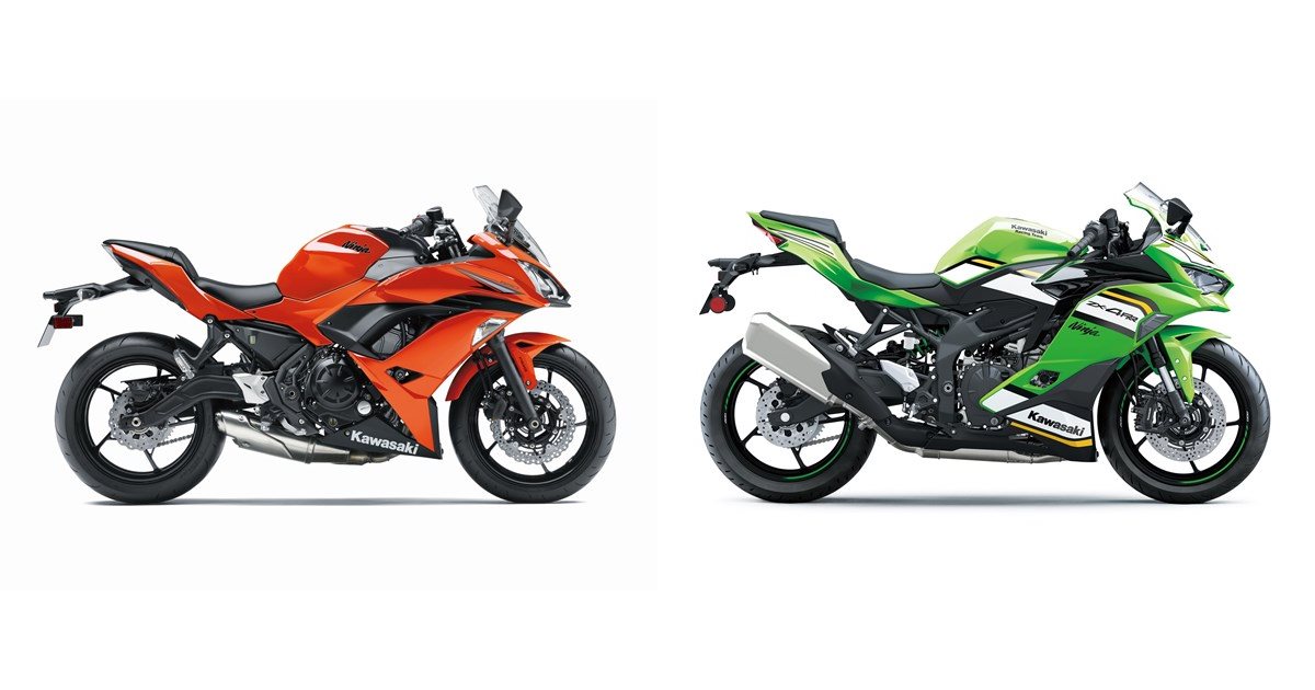 Comparaison des motos Kawasaki Ninja 650 2017 VS. Kawasaki Ninja ZX-4RR ...