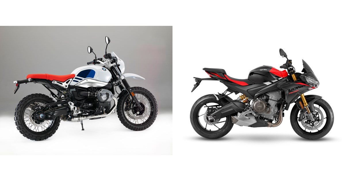 Motorrad Vergleich BMW R nineT Urban G/S 2018 vs. Aprilia Tuono 660 ...