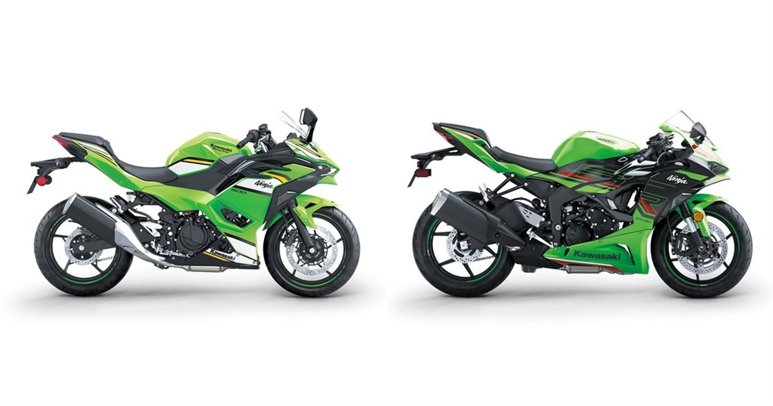 Motorrad Vergleich Kawasaki Ninja 500 SE 2025 vs. Kawasaki Ninja ZX-6R 2024
