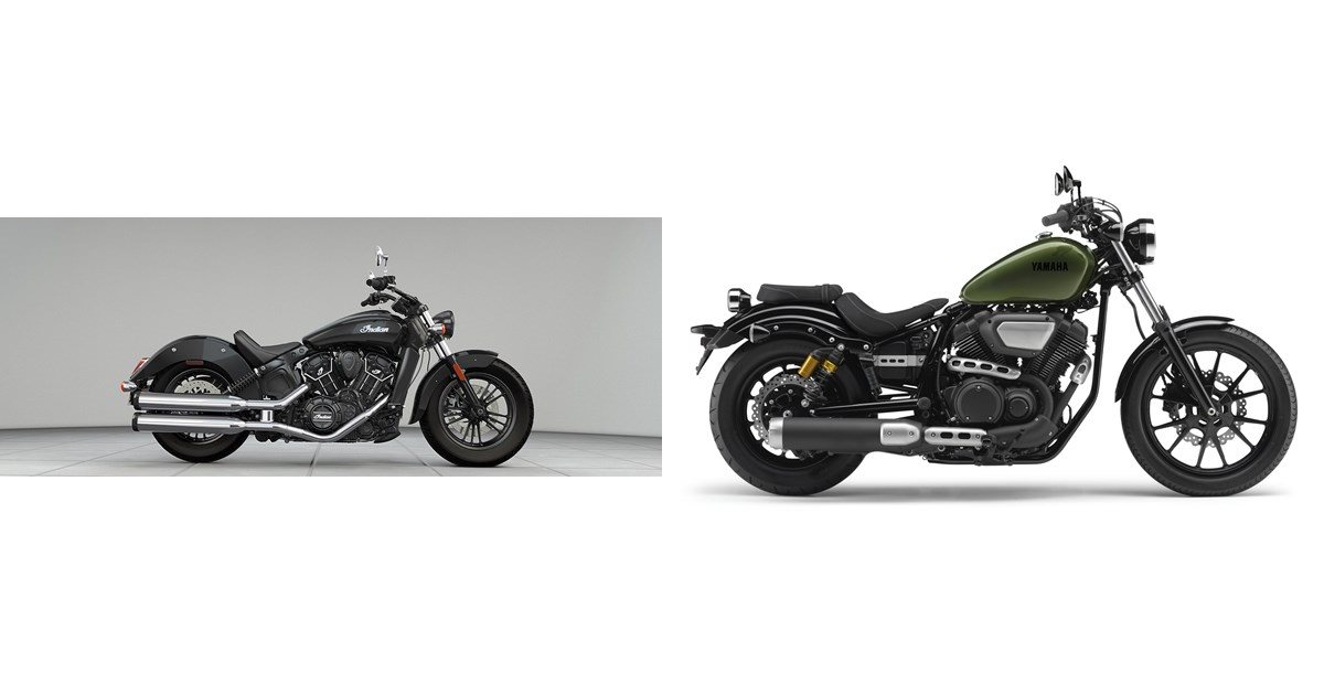 Motorrad Vergleich Indian Scout Sixty 2016 vs. Yamaha XV 950 R 2014