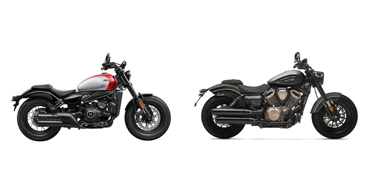 Motorrad Vergleich CFMOTO 450CL-C 2025 vs. Benda Chinchilla 500 2025