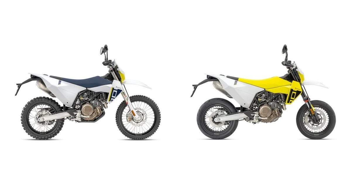 Comparaison des motos Husqvarna 701 Enduro 2026 VS. Husqvarna 701 ...