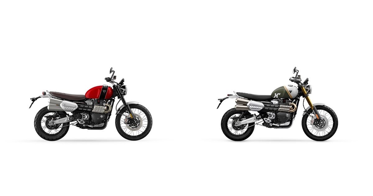 Motorrad Vergleich Triumph Scrambler 1200 XC 2023 vs. Triumph Scrambler ...