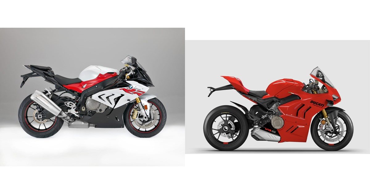 Comparaison des motos BMW S 1000 RR 2017 VS. Ducati Panigale V4 S 2024