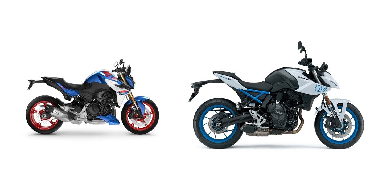 Motorrad Vergleich BMW F 900 R 2025 vs. Suzuki GSX-8S 2023