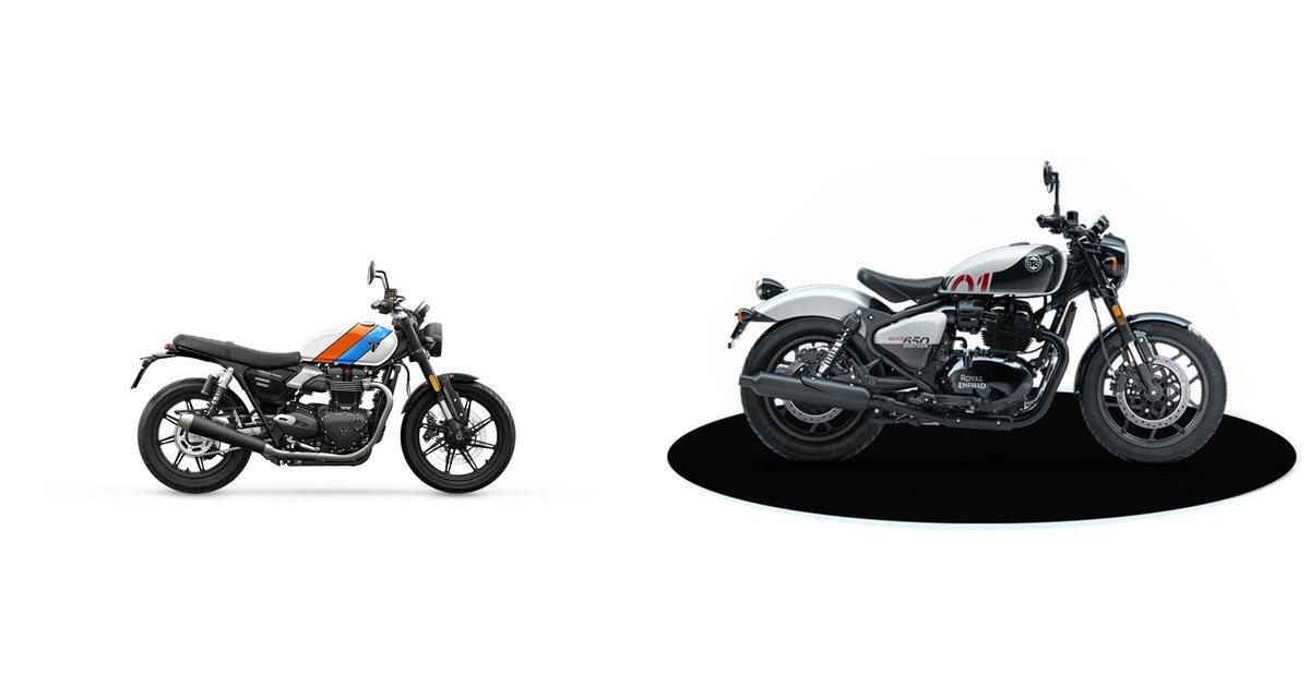 Motorrad Vergleich Triumph Speed Twin 900 2025 vs. Royal Enfield ...