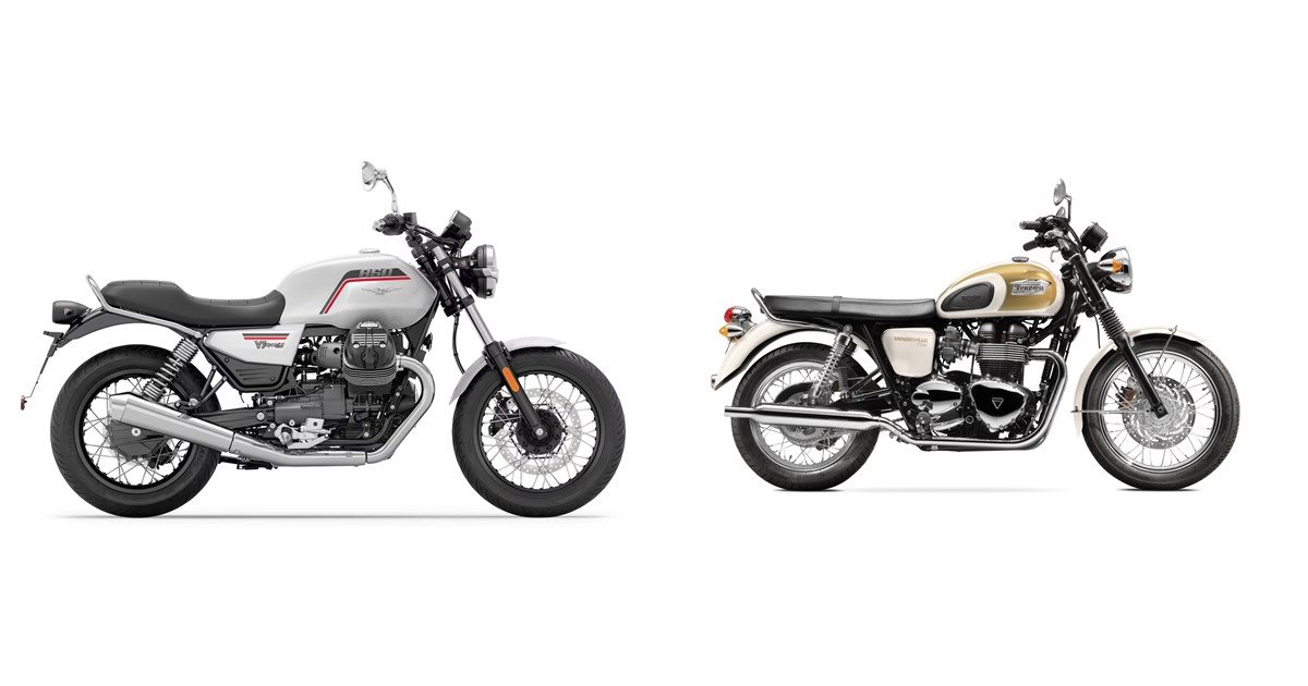 Confronto tra moto Moto Guzzi V7 Special 2025 VS. Triumph Bonneville T100 2014