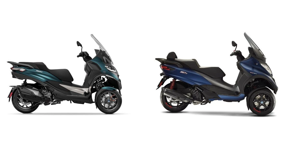 Motorrad Vergleich Piaggio MP3 530 HPE Exclusive 2024 vs. Piaggio MP3 ...