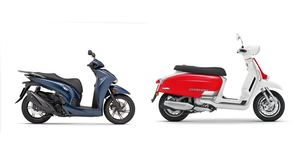Motorrad Vergleich Honda SH350i 2025 vs. Lambretta G350 Series II 2025