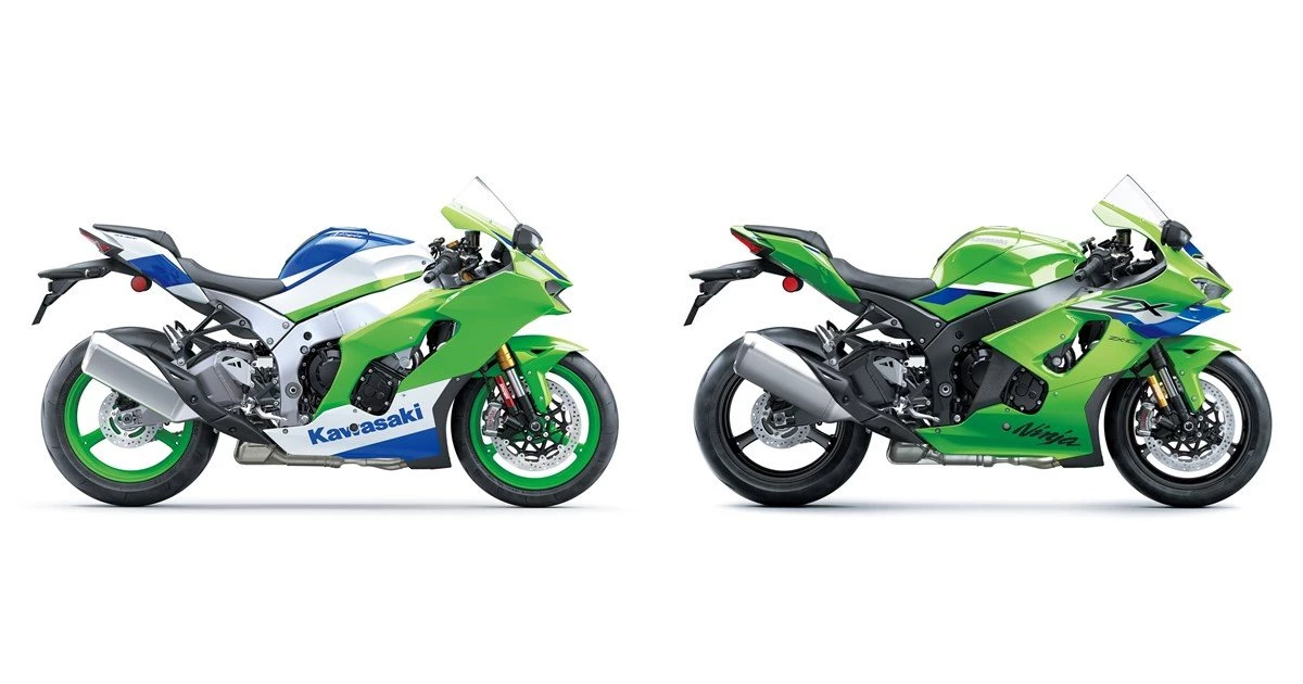 Motorrad Vergleich Kawasaki Ninja ZX-10R 40th Anniversary Edition 2024 ...
