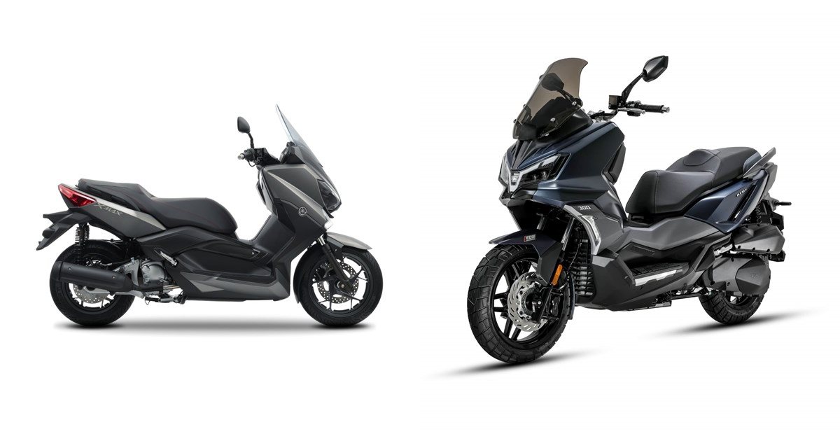 Motorrad Vergleich Yamaha X-Max 250 2017 vs. Sym ADX 300 2025
