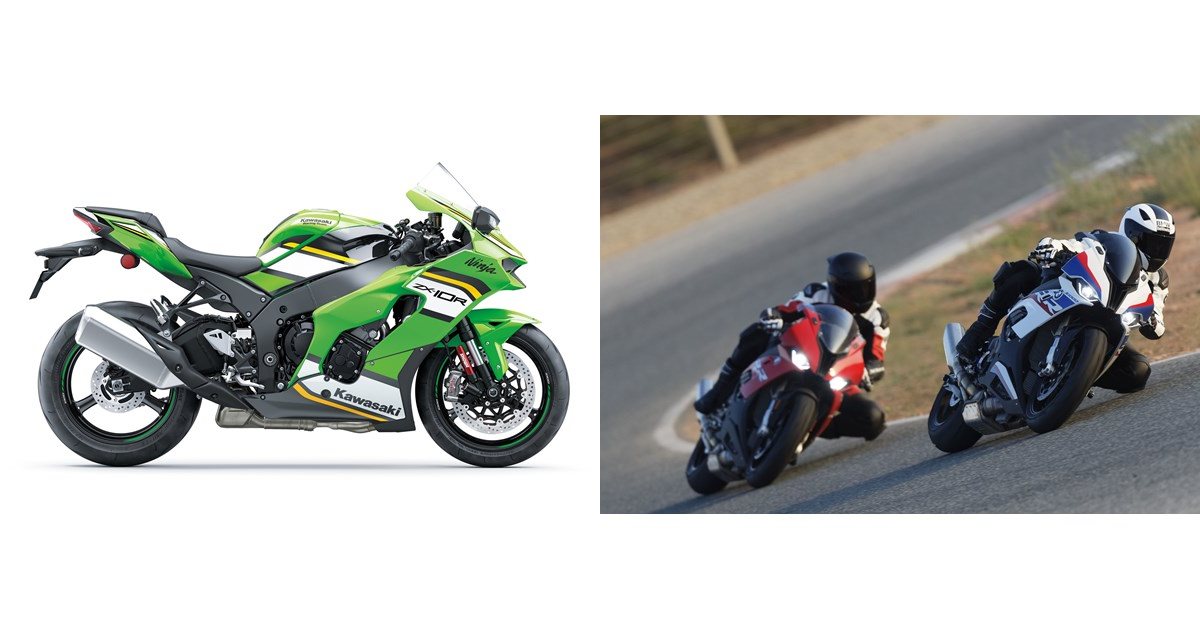 Confronto tra moto Kawasaki Ninja ZX-10R 2025 VS. BMW S 1000 RR 2019