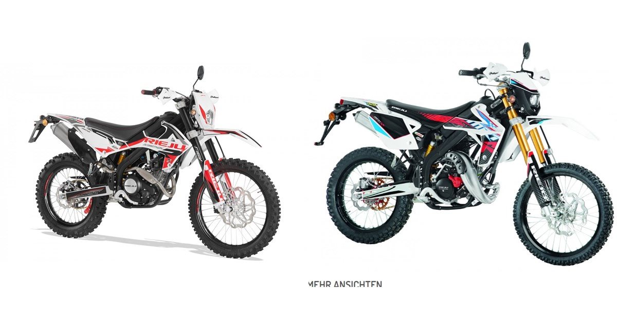 Motorrad Vergleich Rieju Marathon 125 Pro 2024 vs. Rieju MRT Cross Pro ...