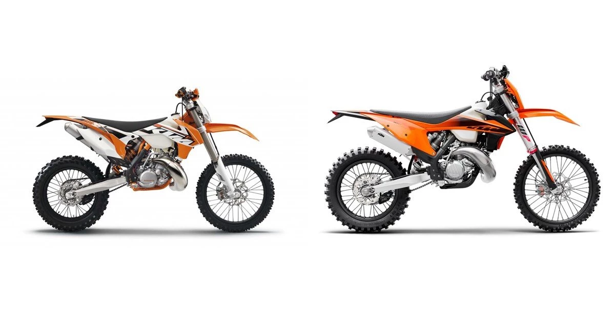 Comparaison des motos KTM 200 EXC 2016 VS. KTM 150 EXC TPI 2021