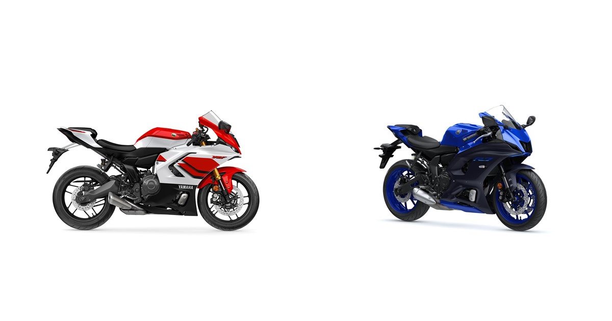 Motorrad Vergleich Yamaha R7 2026 vs. Yamaha R7 2023