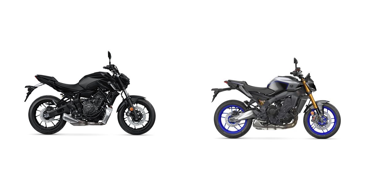 Yamaha MT-07 Pure 2023 vs Yamaha MT-09 SP 2024