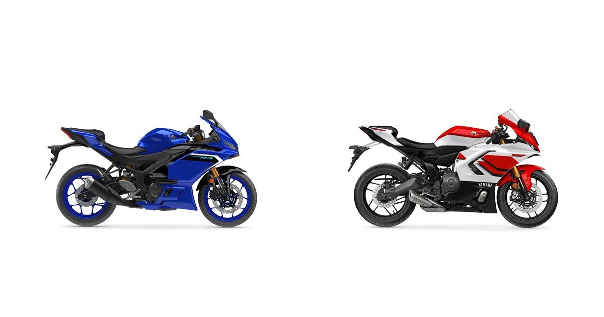 Motorrad Vergleich Yamaha R3 2025 vs. Yamaha R7 2026