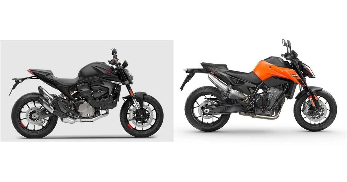 Ducati Monster 2023 vs KTM 790 Duke 2025
