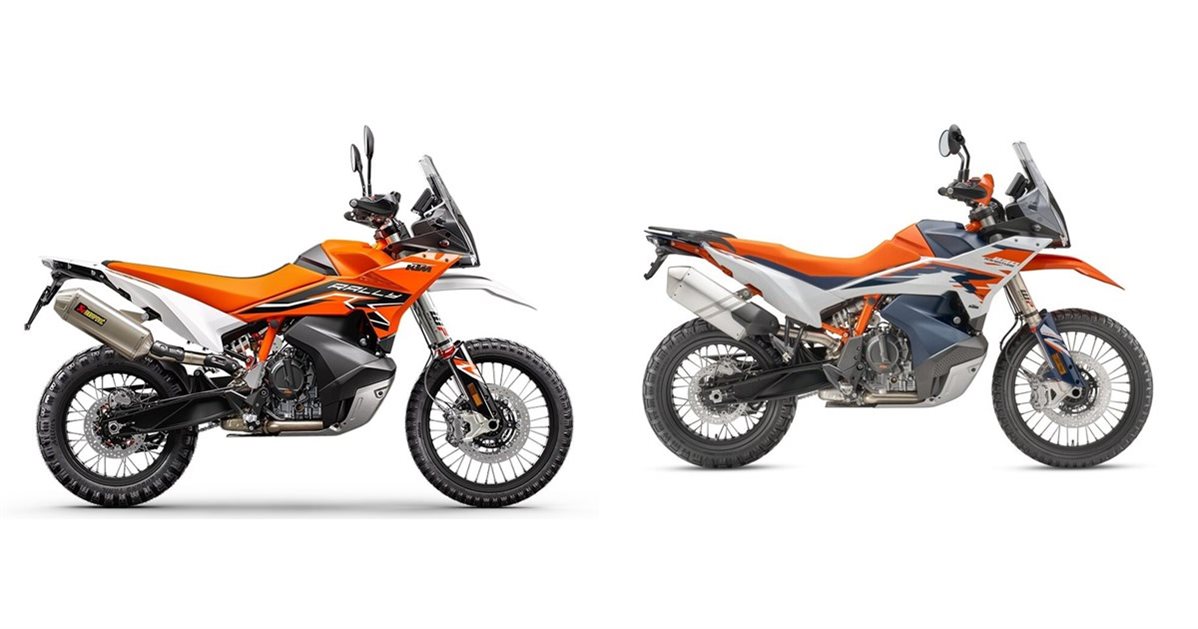 Motorrad Vergleich KTM 890 Adventure R Rally 2024 vs. KTM 890 Adventure ...