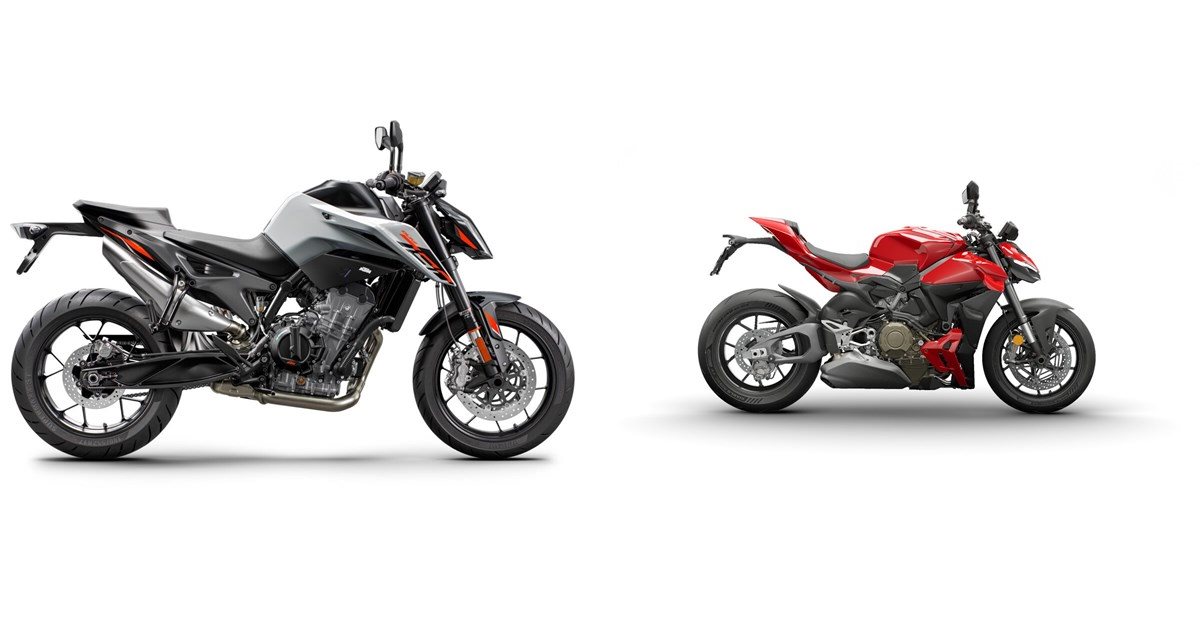 Motorrad Vergleich KTM 790 Duke 2023 vs. Ducati Streetfighter V4 2025