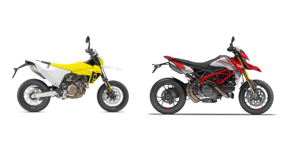 Husqvarna 701 Supermoto 2026 vs Ducati Hypermotard 950 SP 2025