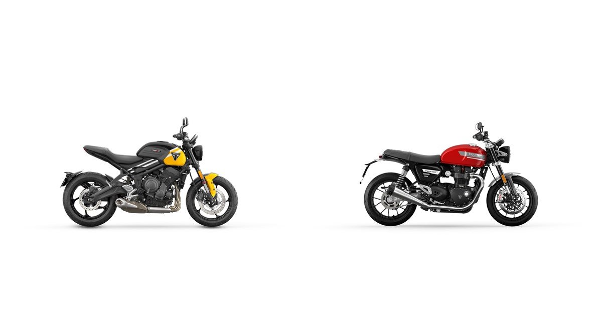 Motorrad Vergleich Triumph Trident 660 2025 vs. Triumph Speed Twin 1200 ...