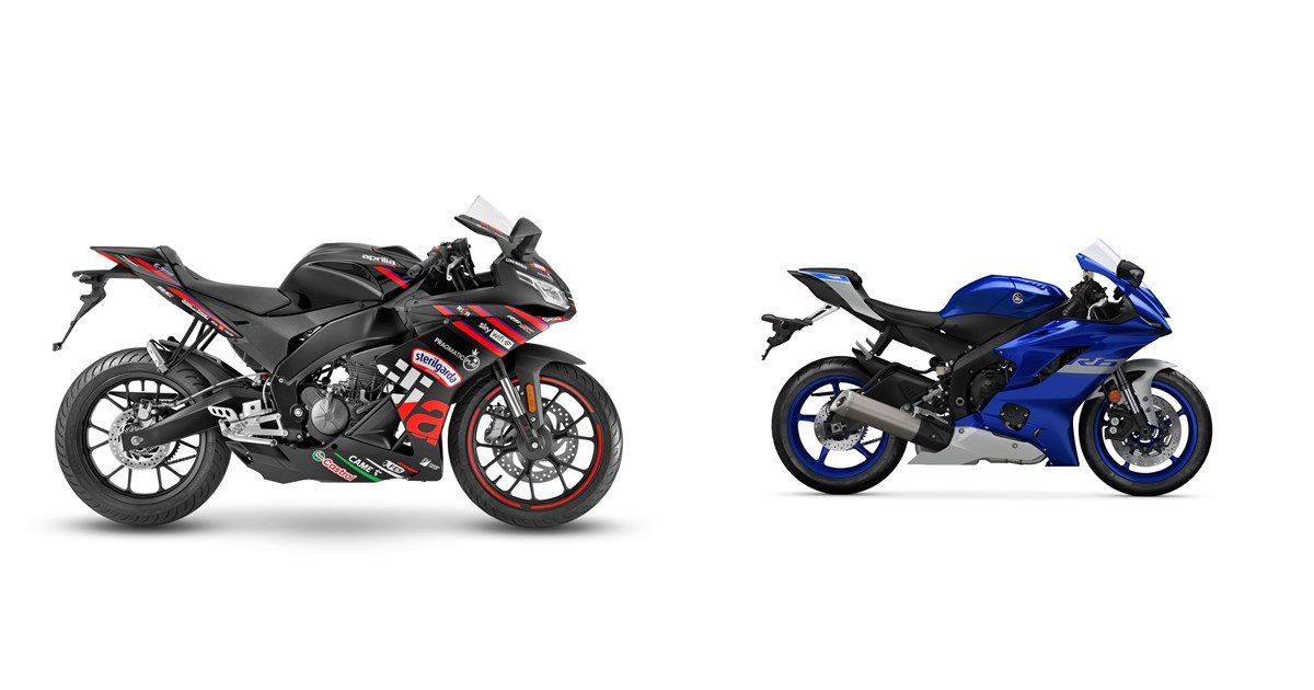 Aprilia RS 125 GP Replica 2025 vs Yamaha YZF-R6 2020