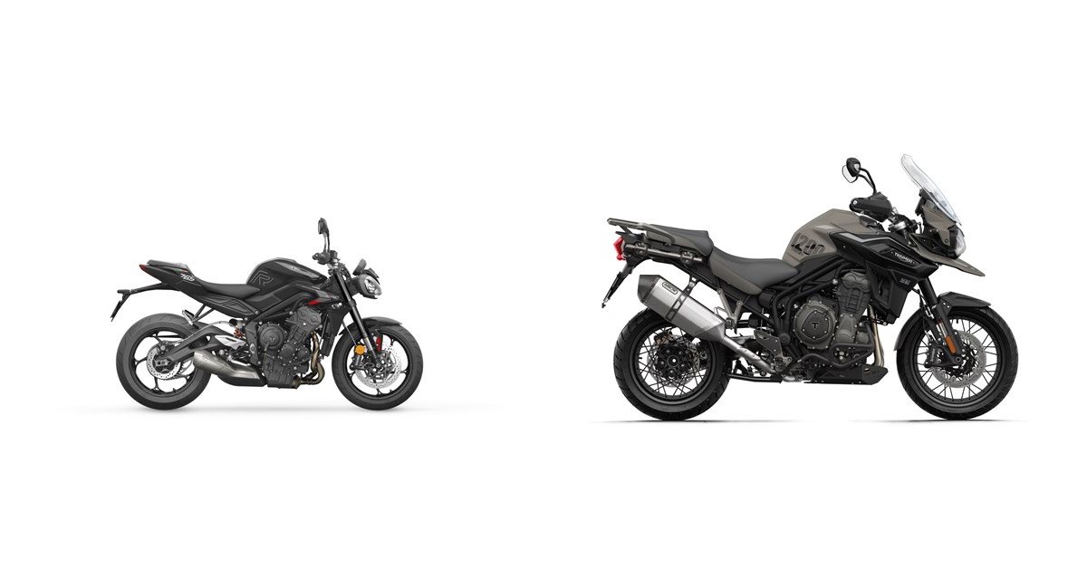 Triumph Street Triple 765 R 2025 vs Triumph Tiger 1200 Desert Edition 2021