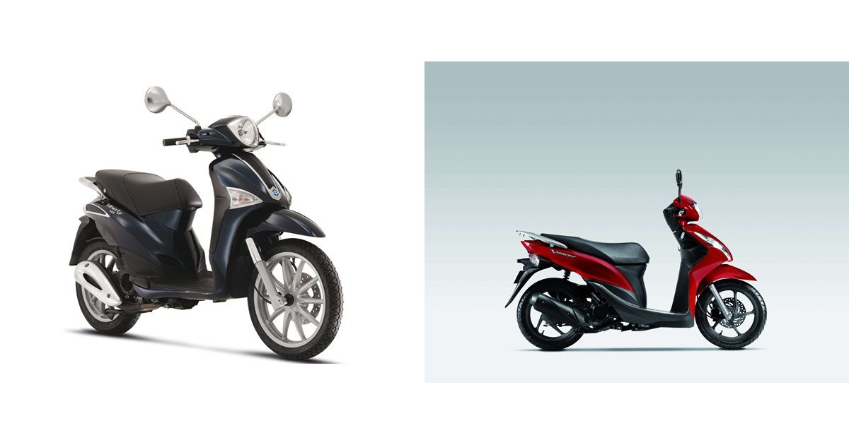 Piaggio Liberty 125ie 3V 2014 vs Honda NSC Vision 110 2014