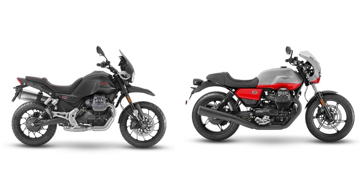 Motorrad Vergleich Moto Guzzi V85 Strada 2024 vs. Moto Guzzi V7 Stone ...