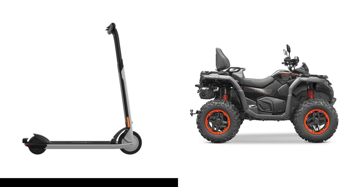 Segway Ninebot Kickscooter Air T15E 2021 vs CFMOTO CFORCE 1000 Touring 2024