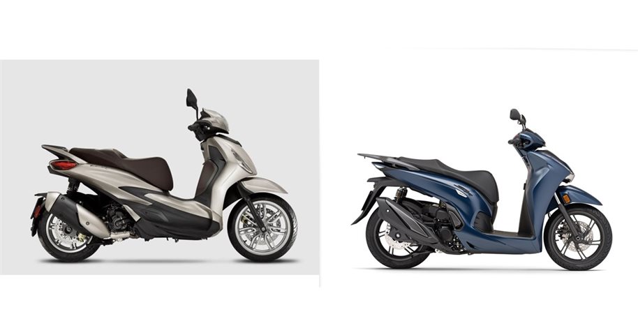 Piaggio Beverly 300 2024 vs Honda SH350i 2025
