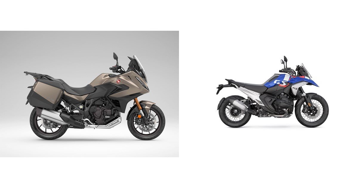 Motorrad Vergleich Honda NT1100 DCT Electronic Suspension 2025 vs. BMW ...