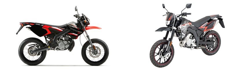 Derbi Senda DRD X-Treme 50 SM 2009 vs Kreidler Supermoto 50 DD 2013