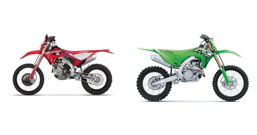 Red Moto CRF 450RX Enduro 2020 vs Kawasaki KX 450 2024