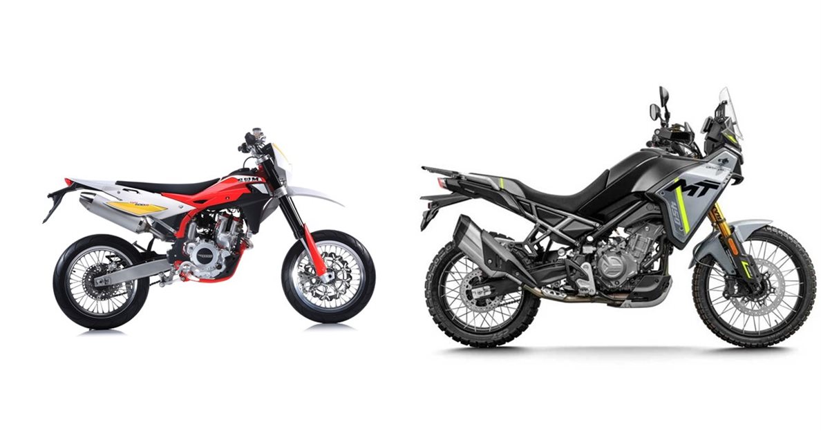 Motorrad Vergleich SWM SM 500 R 2016 vs. CFMOTO 450MT 2024