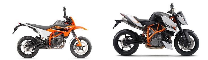 KTM 125 SMC R 2025 vs KTM 990 Super Duke R 2010