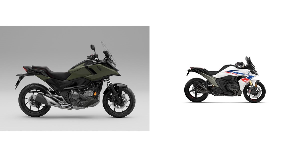 Motorrad Vergleich Honda NC750X DCT 2025 vs. BMW R 1300 RS 2025
