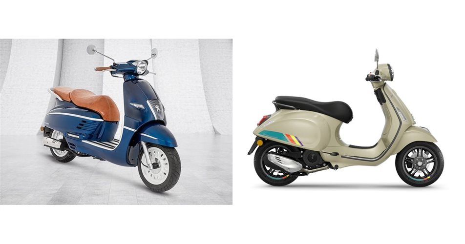 Peugeot Django 125 ABS 2024 vs Vespa Primavera 125 S 2024