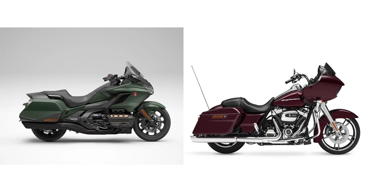Honda GL 1800 Goldwing DCT 2024 vs Harley-Davidson Road Glide FLTR 2018