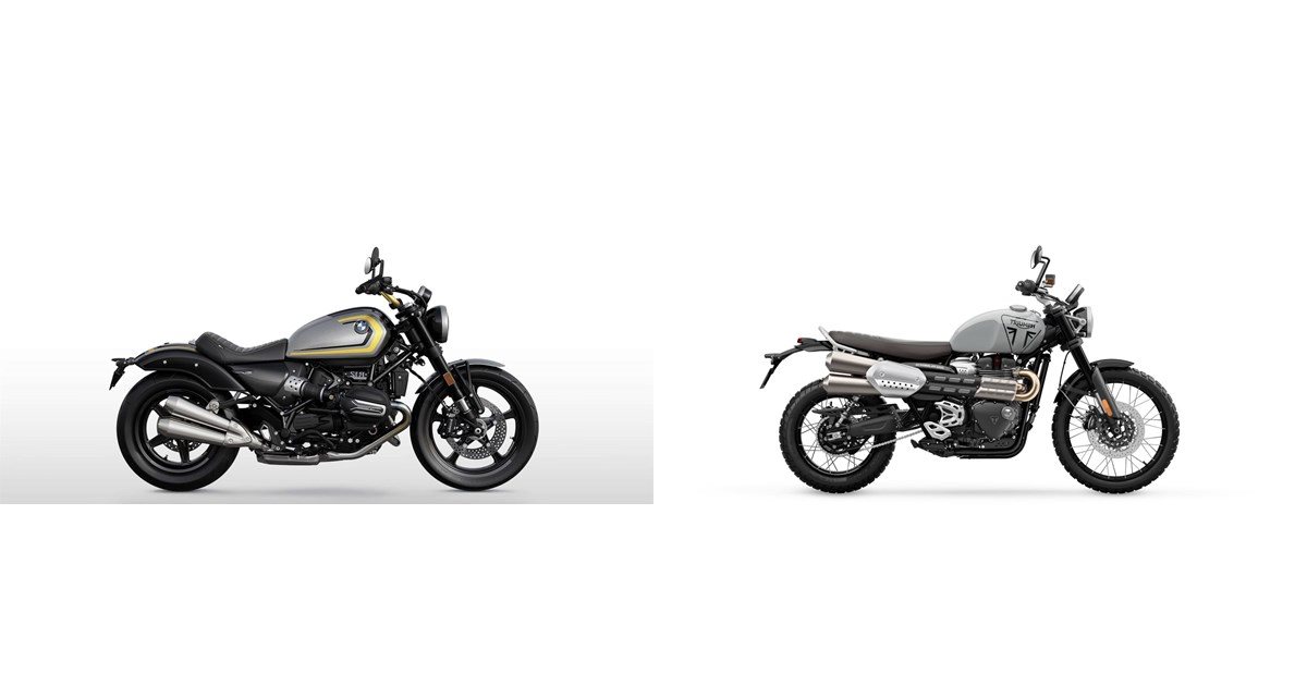 Motorrad Vergleich BMW R 12 2024 vs. Triumph Scrambler 1200 X 2024
