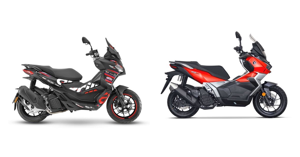 Comparaison des motos Aprilia SR GT Replica 125 2025 VS. Voge SR1 ADV ...