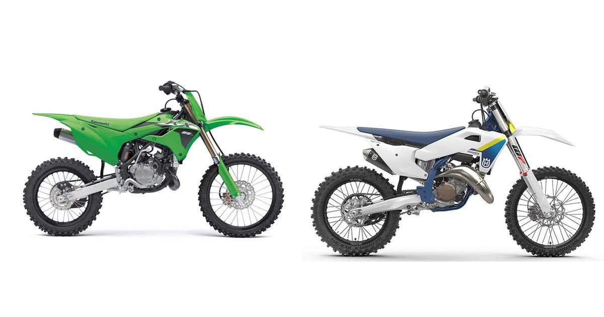 Motorrad Vergleich Kawasaki KX 85 II 2024 vs. Husqvarna TC 125 2025