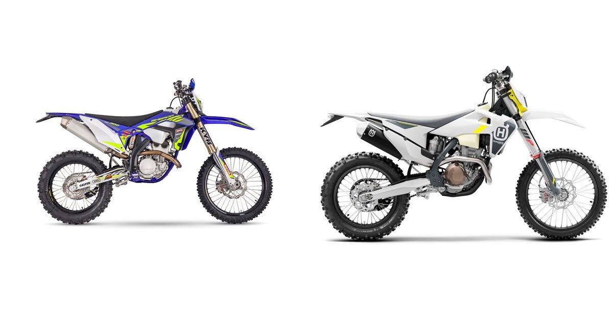 Motorrad Vergleich Sherco 300 SEF-R 2022 vs. Husqvarna FE 350 2022