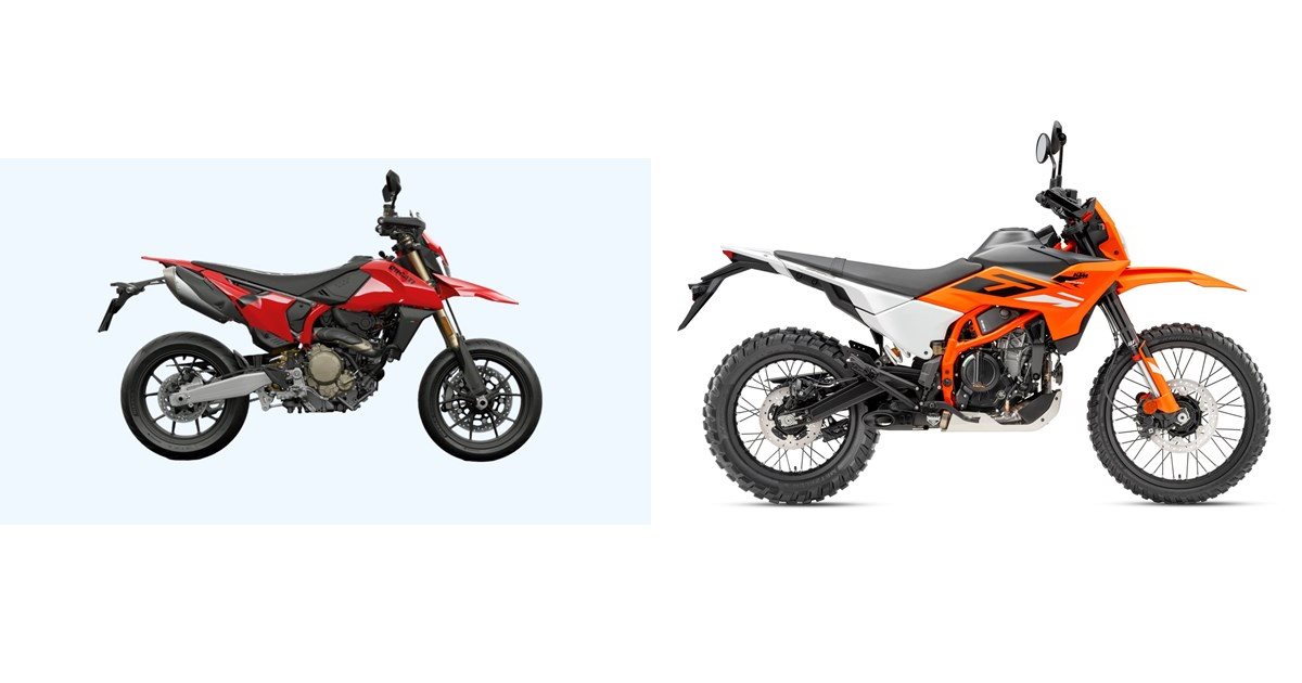 Ducati Hypermotard 698 Mono 2024 vs KTM 390 Enduro R 2025