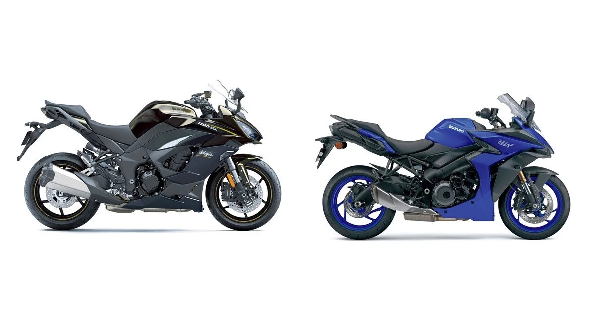 Motorrad Vergleich Kawasaki Ninja 1100SX 2026 vs. Suzuki GSX-S1000GT 2026