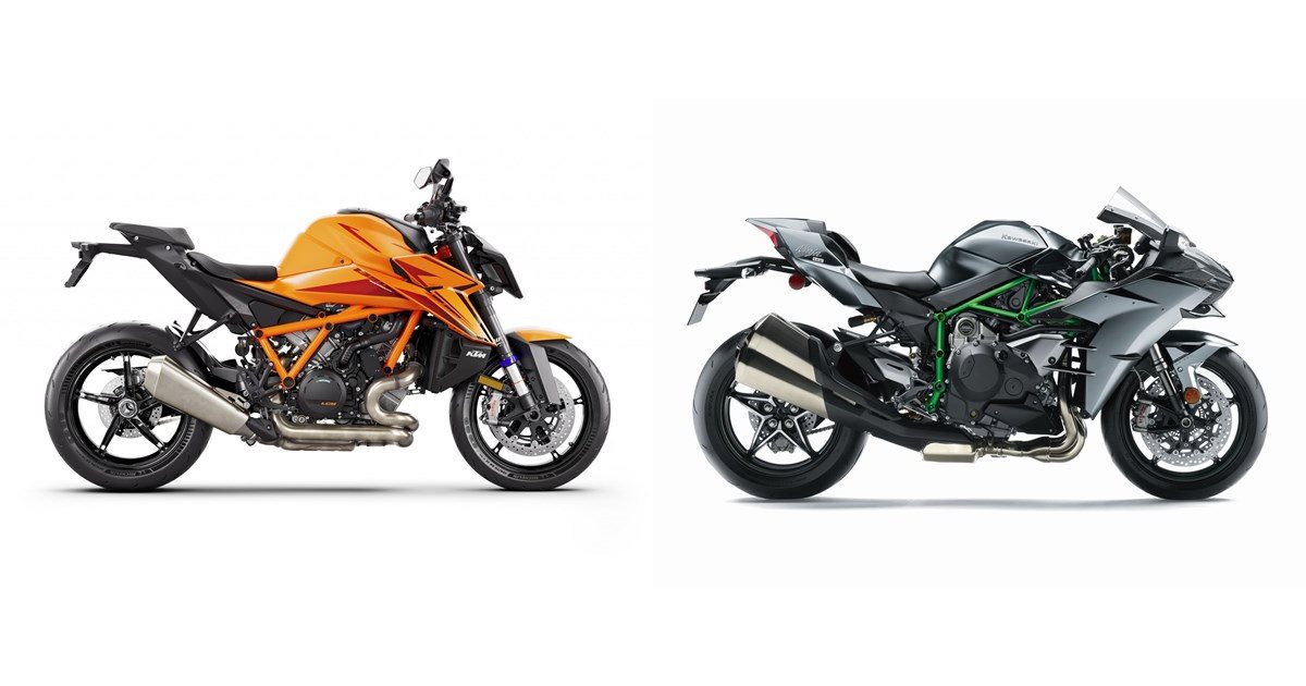 KTM 1390 Super Duke R EVO 2024 vs Kawasaki Ninja H2 Carbon 2017